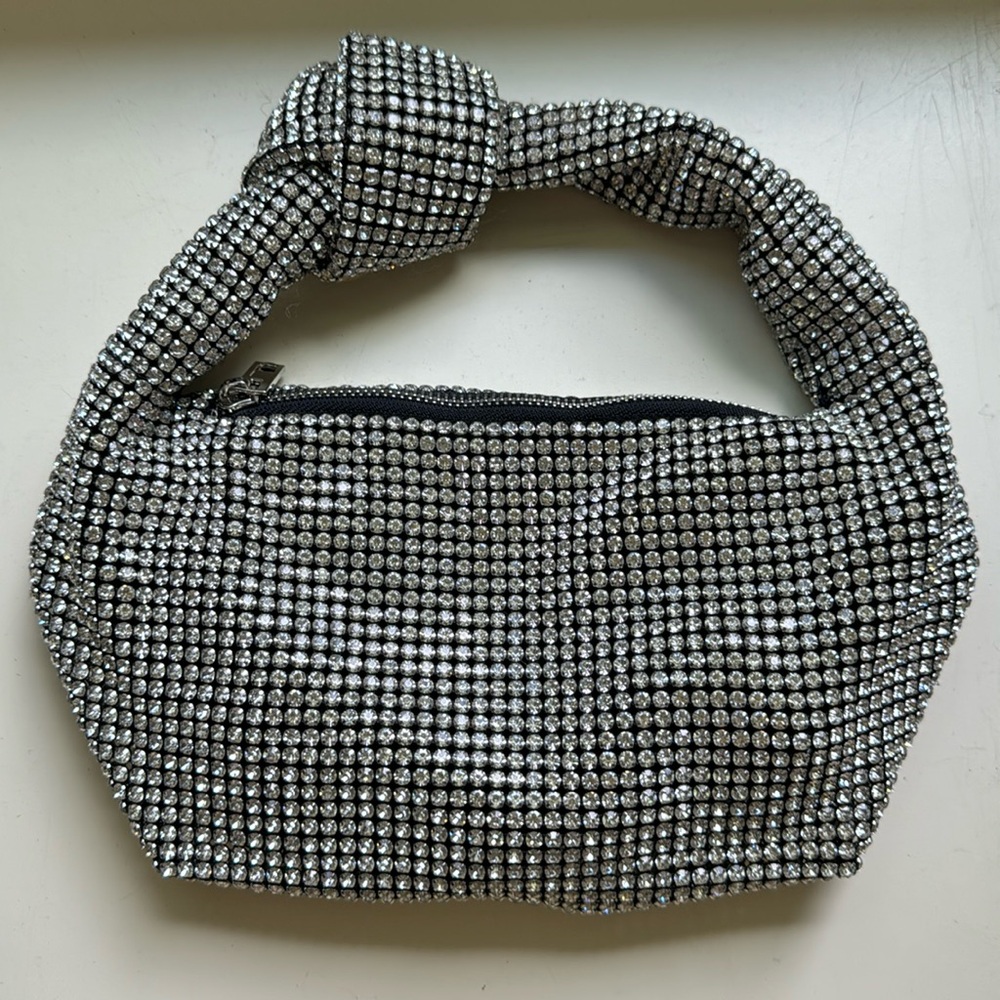 Rhinestone Knot Bag - Gem